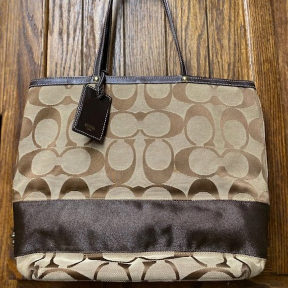 Coach | Bags | Coach C Logo Pursehandbag Brown E6k0125 Retired | Poshmark